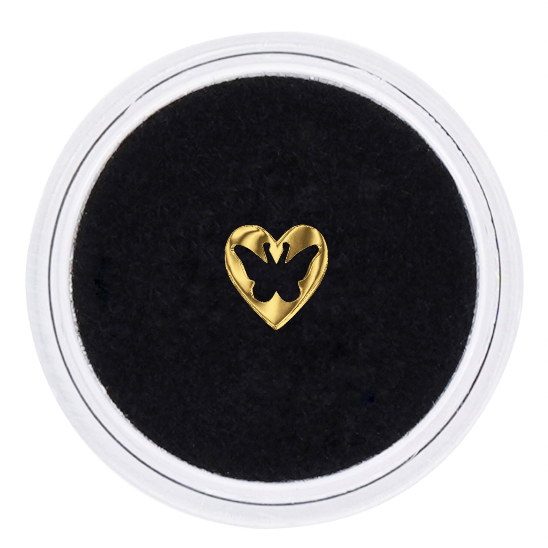18k Gold Tooth Gem HEART BUTTERFLY – Dentluxe