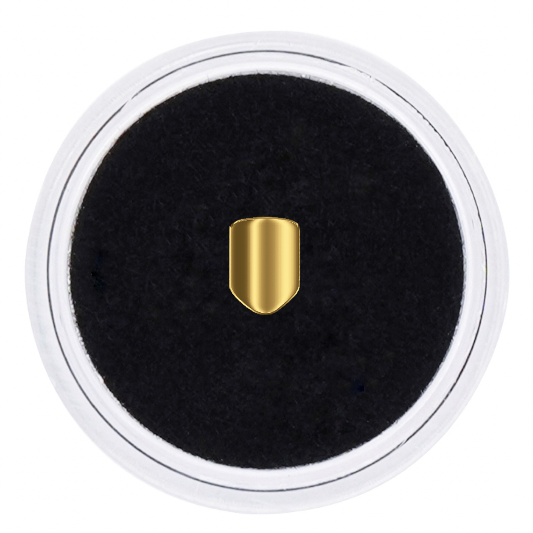18k Gold Tooth Gem FANG BAR CAP – Dentluxe