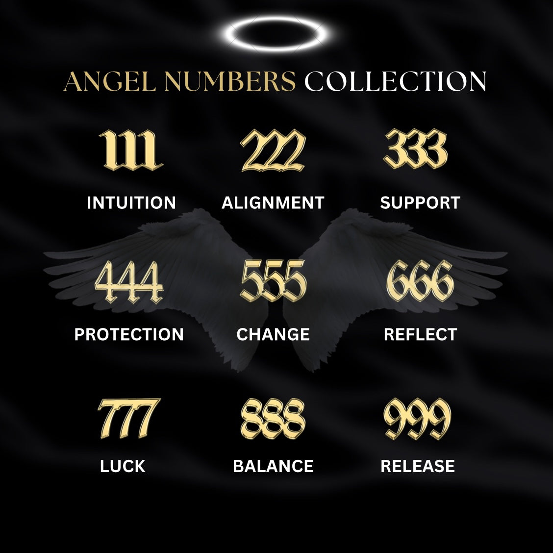 18k Gold Tooth Gems ANGEL NUMBERS - Dentluxe