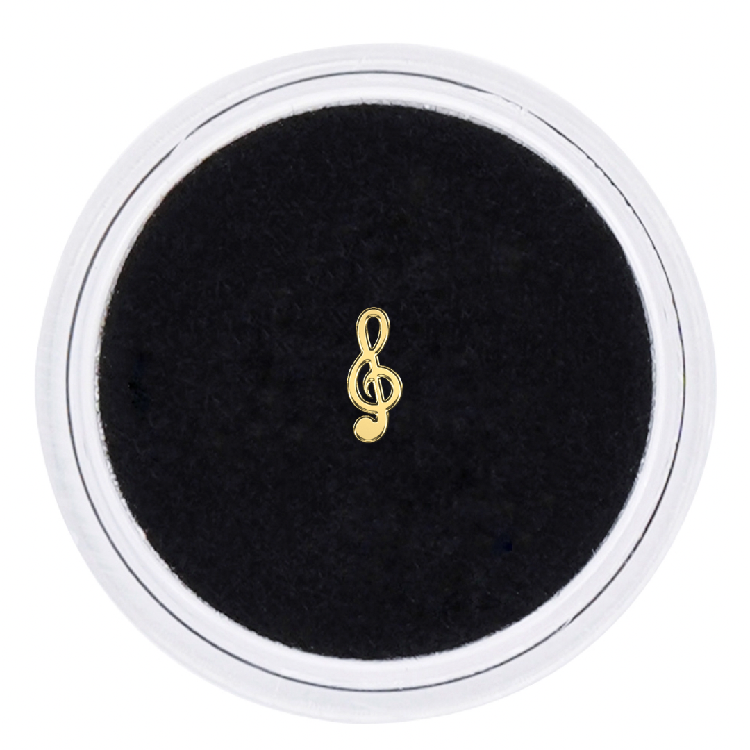 18k Gold Tooth Gems TREBLE CLEF MUSIC NOTE - Dentluxe